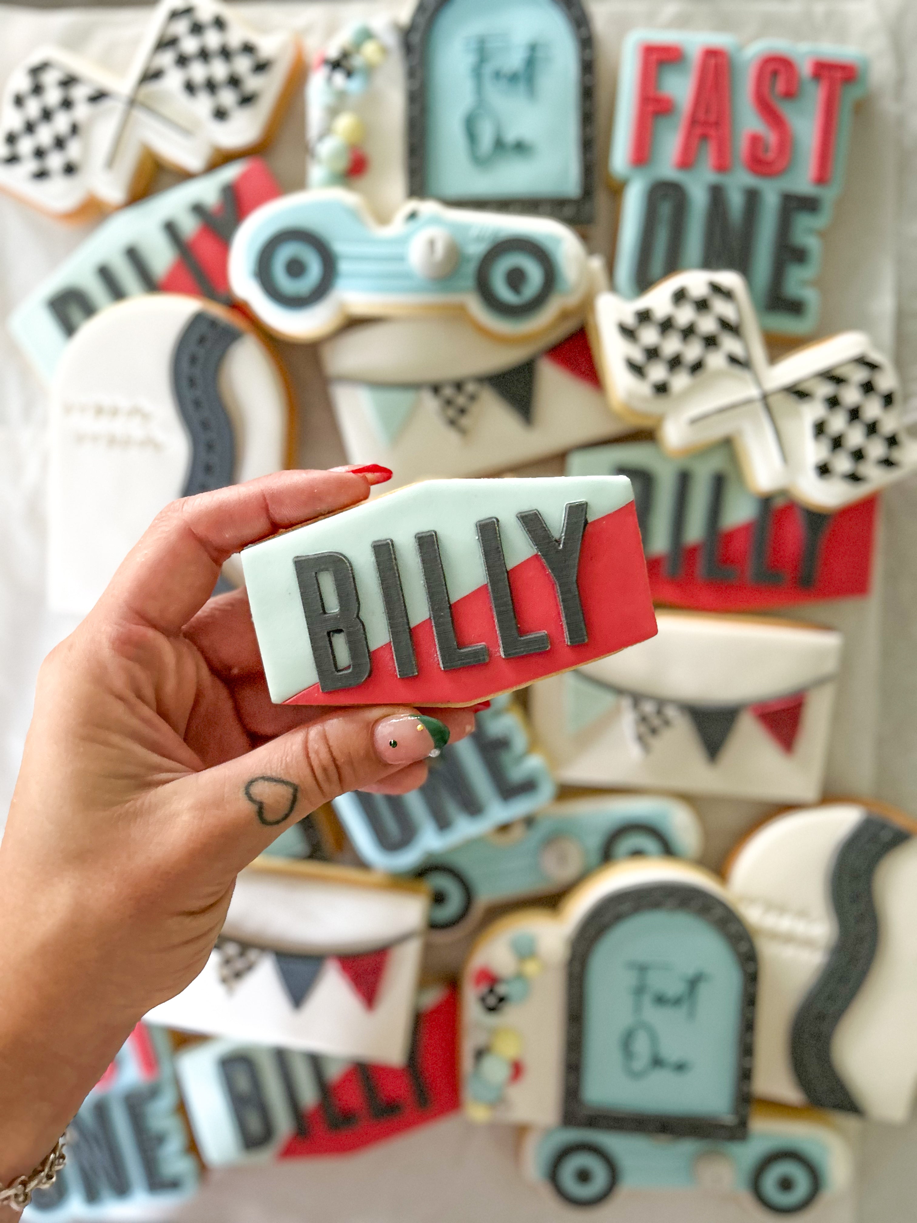 Block Name Fondant Debosser – Little Luna Designs Australia