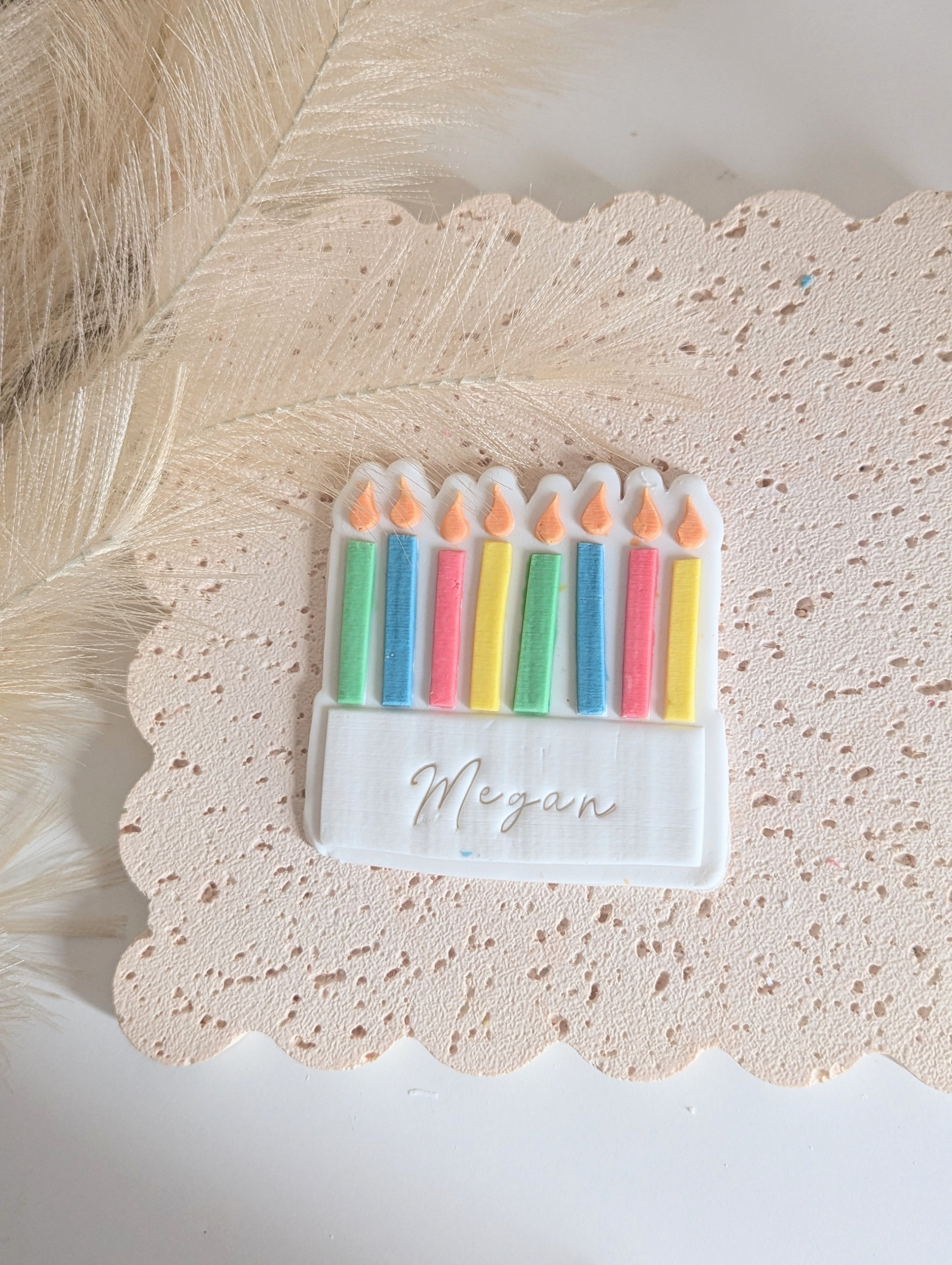 Birthday Candle Plaque Debosser and Cutter – Little Luna Designs Australia