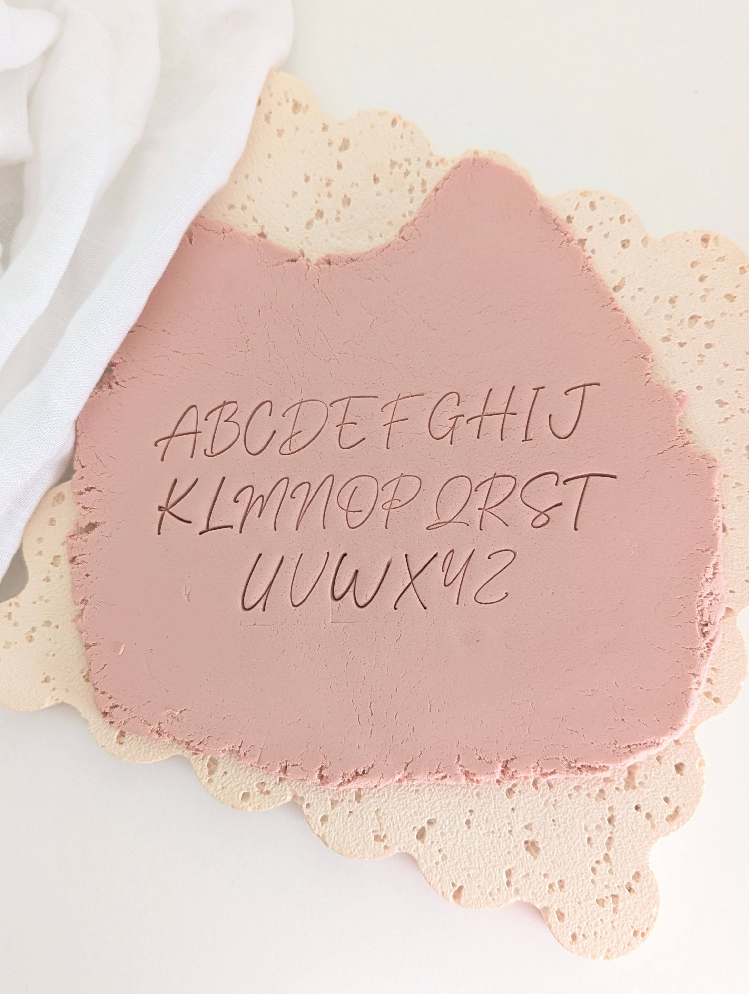 Cursive Font Set - Upper and lower case Set – Little Luna Designs Australia