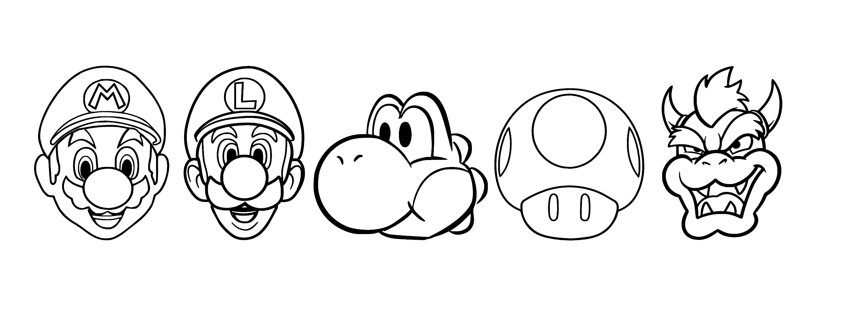 Mario characters stamps and cutter – Little Luna Designs Australia