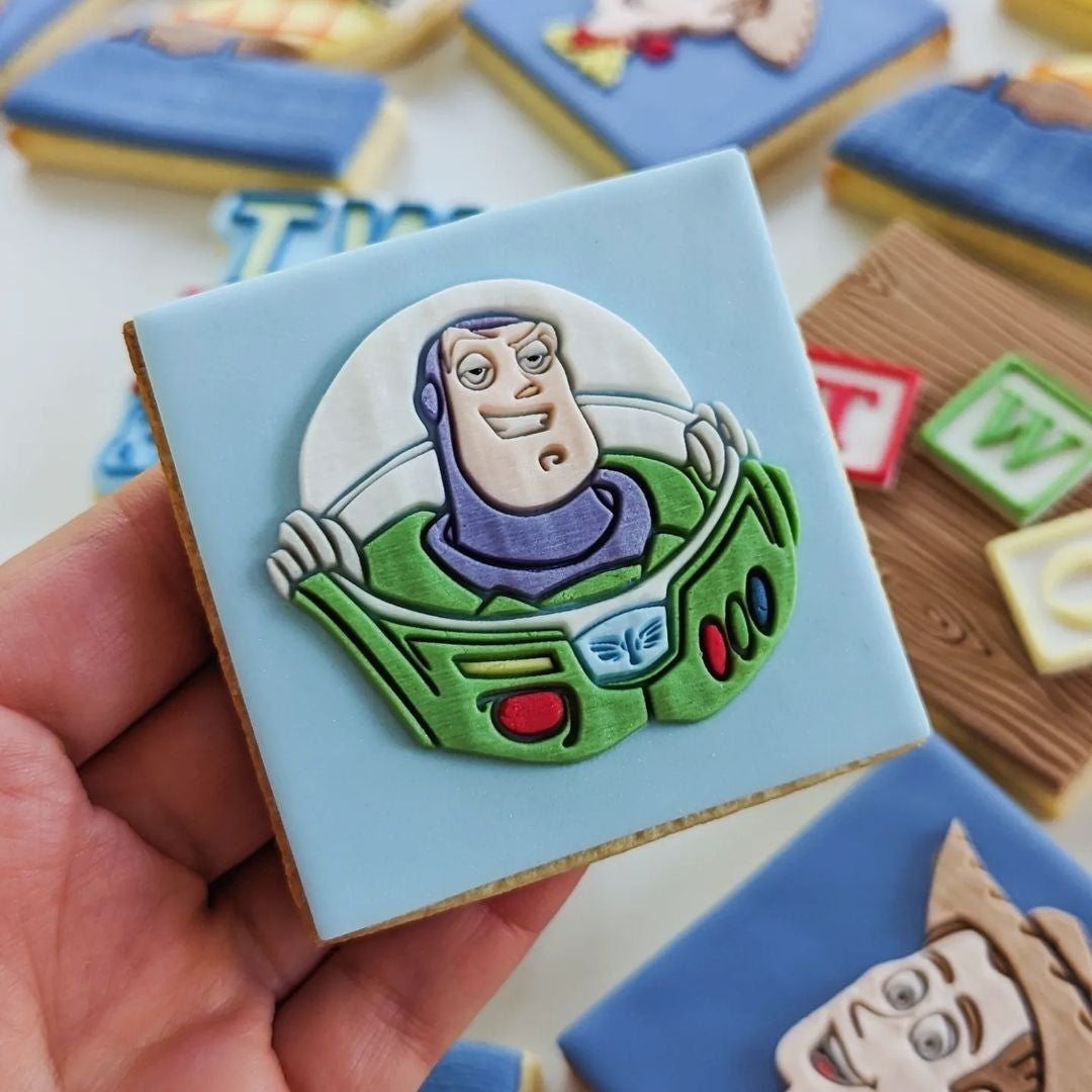 Buzz Lightyear face Fondant Debosser – Little Luna Designs Australia