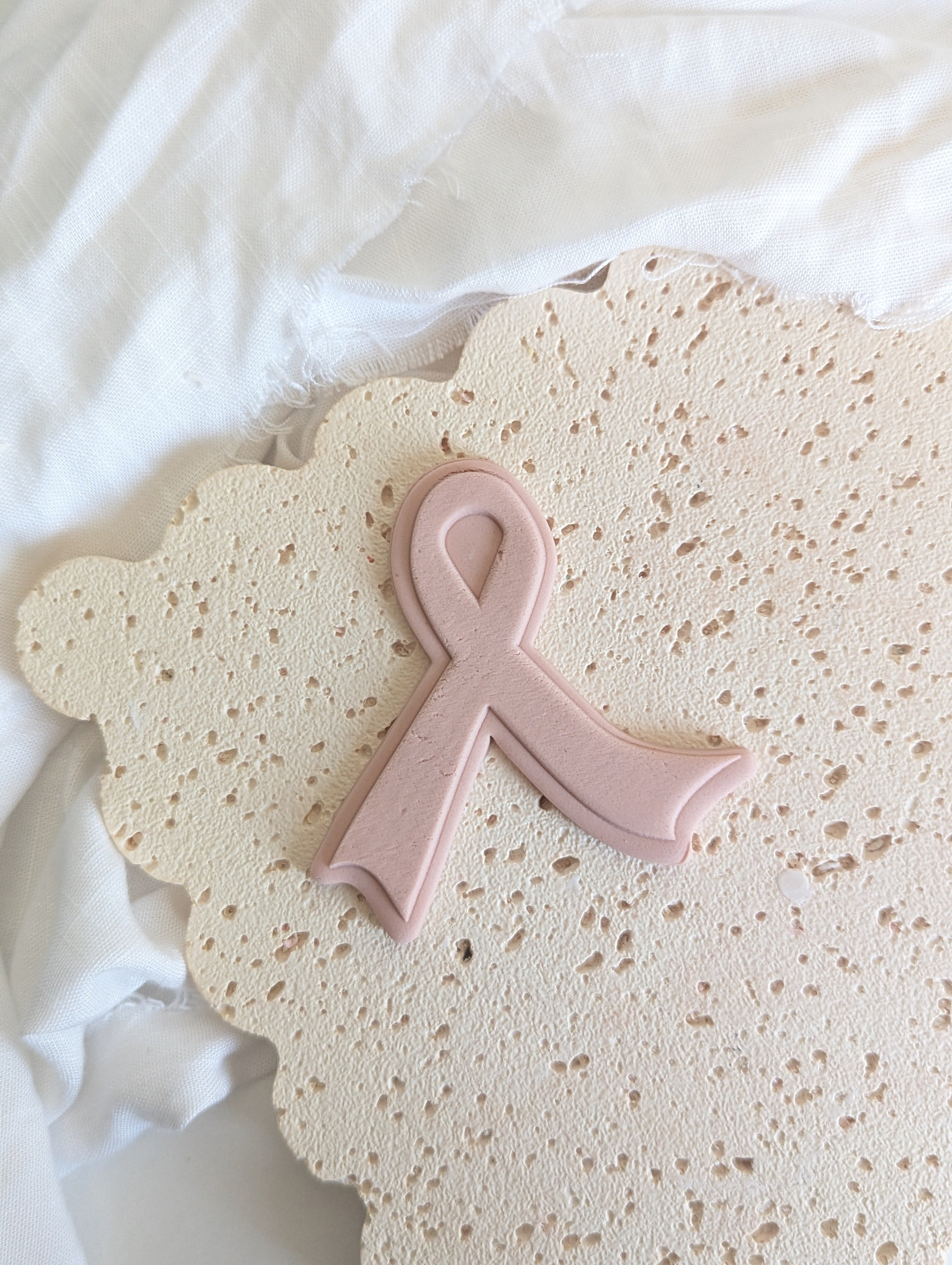 Cancer Ribbon Debosser and Cutter – Little Luna Designs Australia