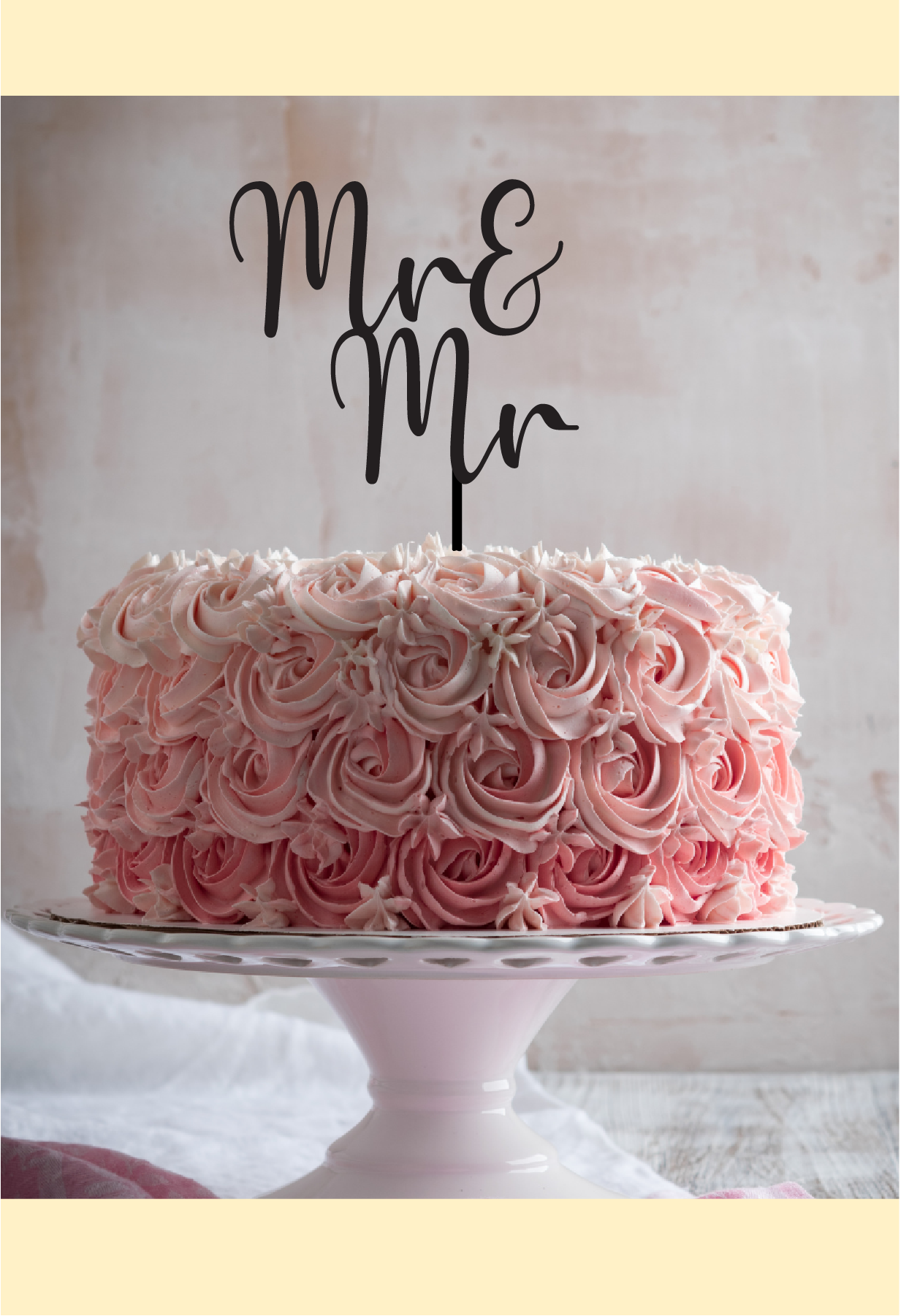 Mr & Mr Cake Topper – Little Luna Designs Australia