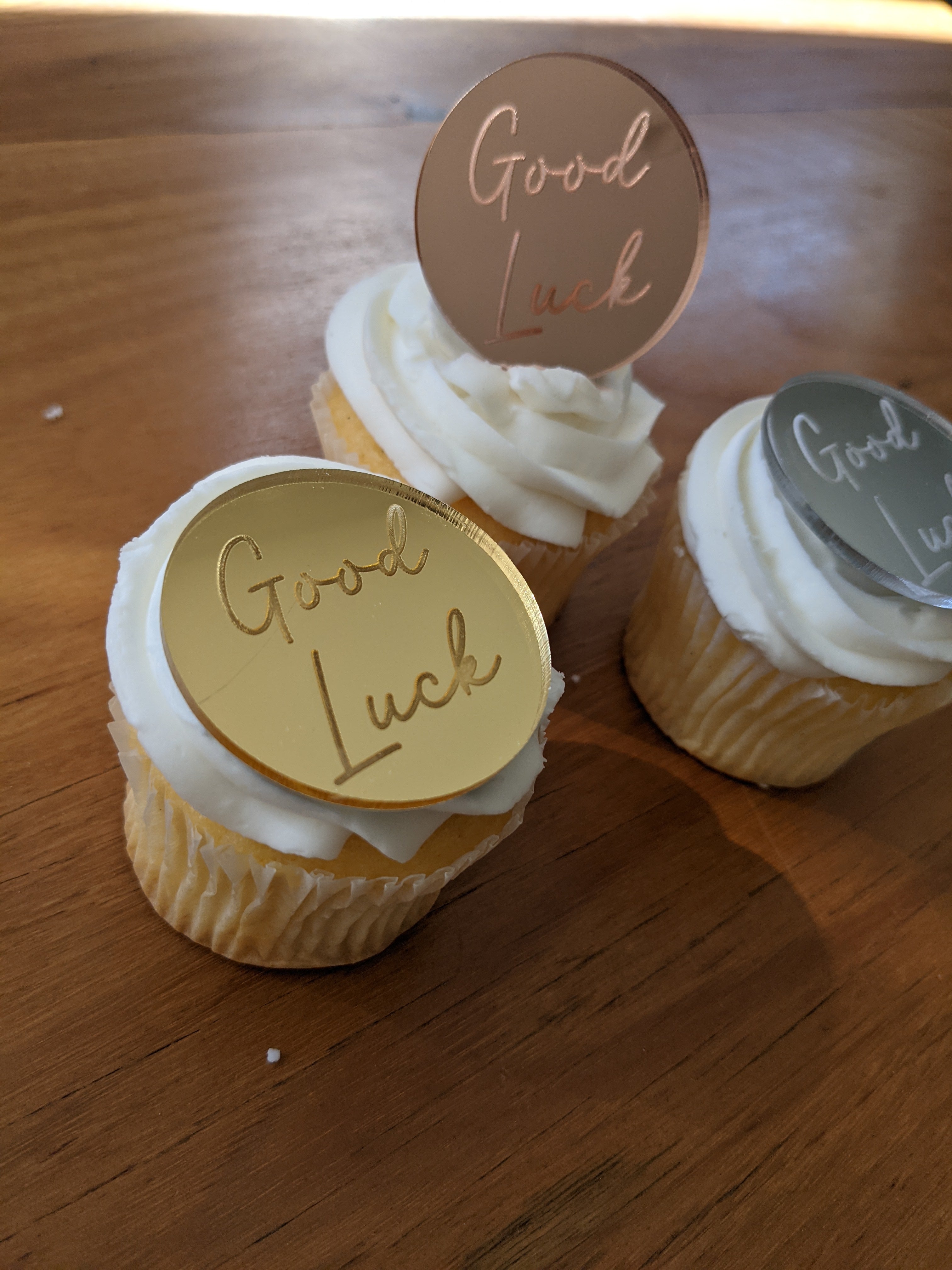 Good Luck Mirror Cupcake Topper – Little Luna Designs Australia